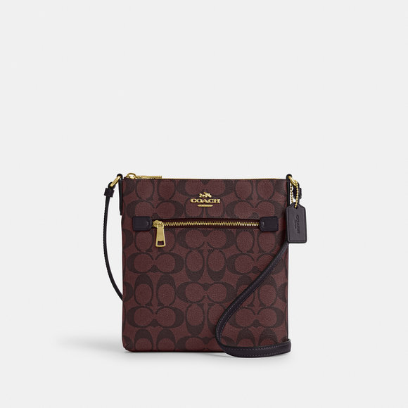 Coach | Bags | Nwt Coach Outlet Mini Rowan File Bag In Signature Canvas ...